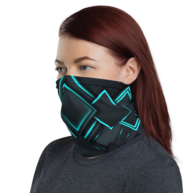 Cyberpunk Futuristic Face Mask Neck Gaiter Anime Cosplay Scifi Armor ...