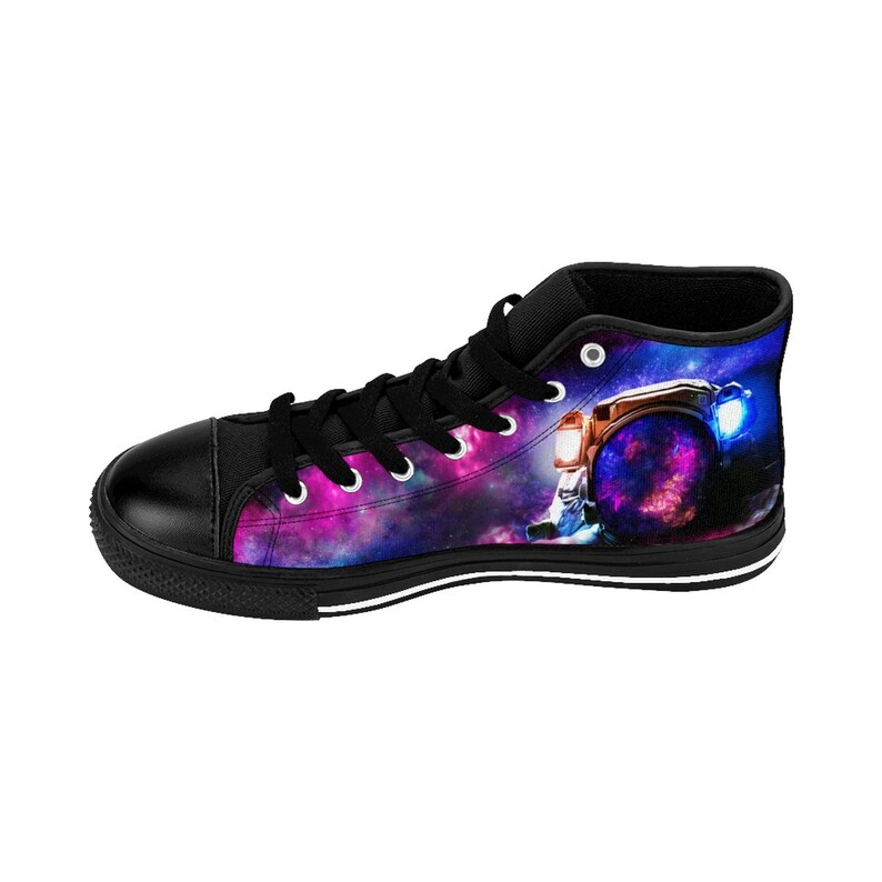 Mens Astronaut Shoes Galaxy Outer Space Nebula Sneakers Rave Footwear ...