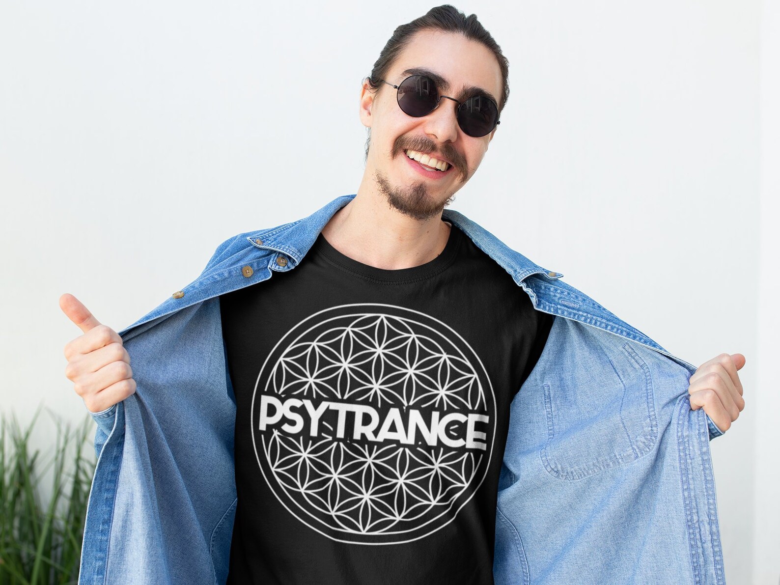 Psytrance Shirt, Sacred Geometry Flower of Life Shapes Symbols ...