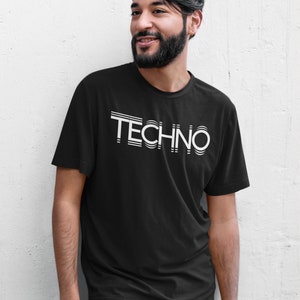 Techno Dj Shirt Trippy Rave Edm Festival Wear T-shirt Outfit, Tech Deep ...