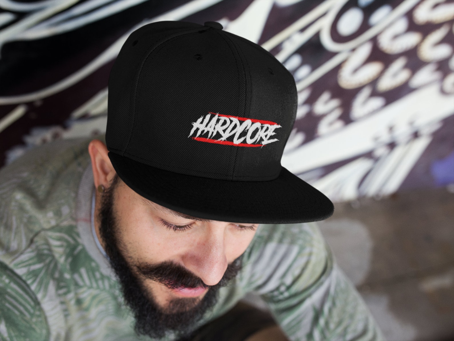 Gabber Happy Hardcore Dj Hat Rave Edm Snapback, Rawstyle Hard Techno ...