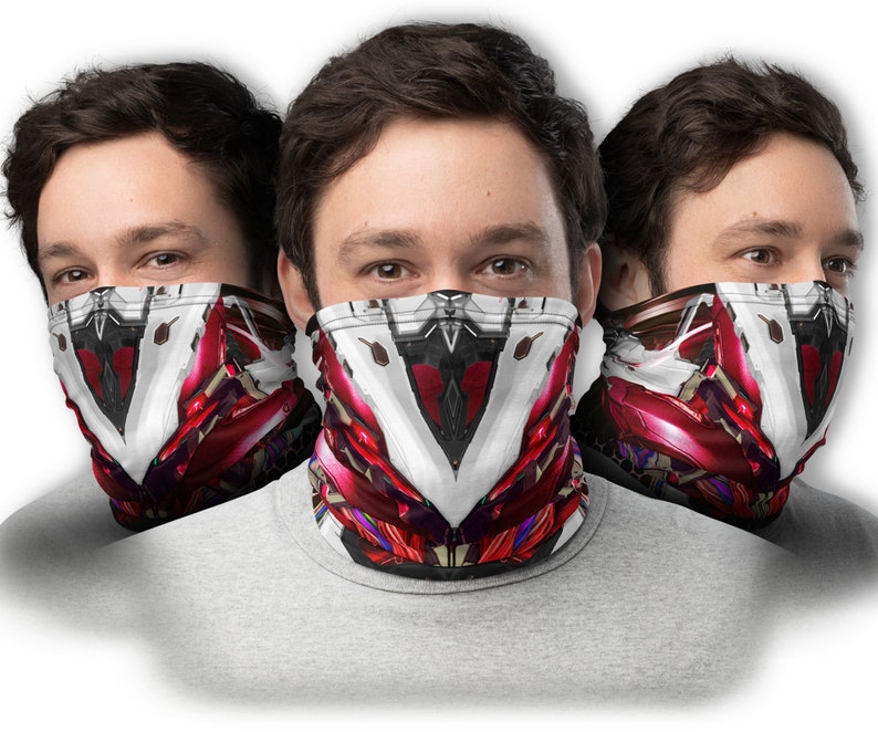 Futuristic Sci-Fi Armor Face Mask Cyberpunk Neck Gaiter Future | Etsy