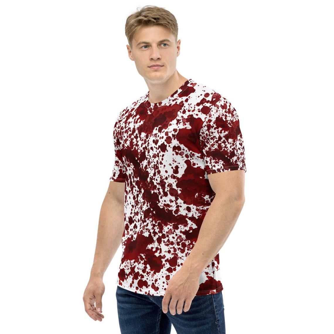 Blood Splattered Shirt Bloody Halloween Vampire Costume - Etsy