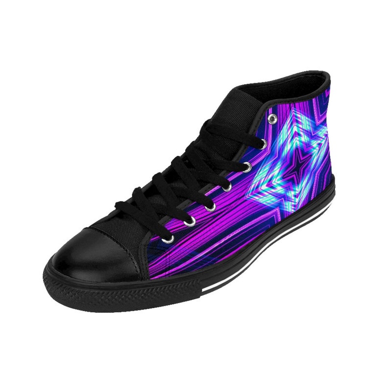 Mens Rave Shoes Canvas High Top Sneakers Cyberpunk Footwear - Etsy