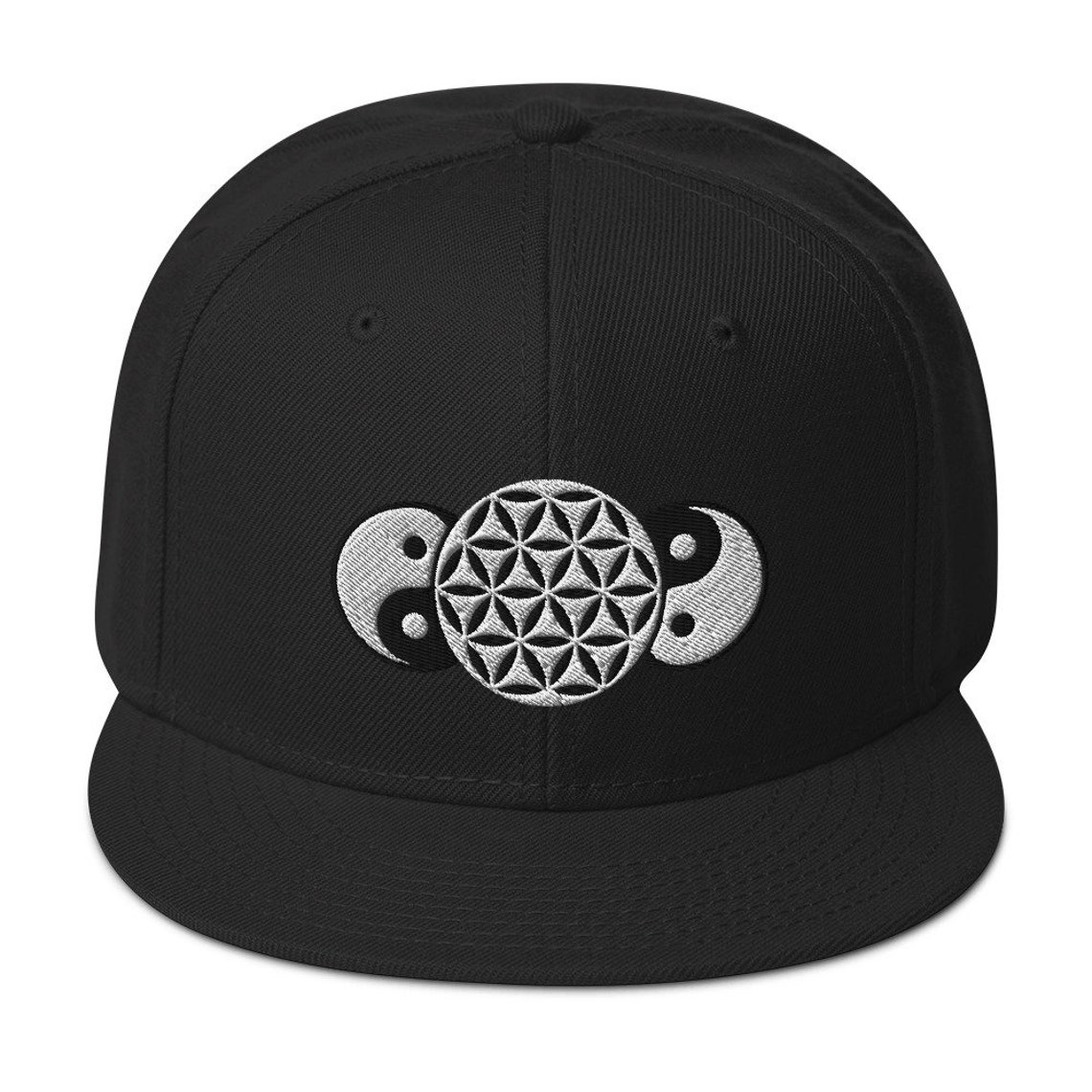 Sacred Geometry Hat Yin Yang Snapback Spiritual Vibes Flower - Etsy