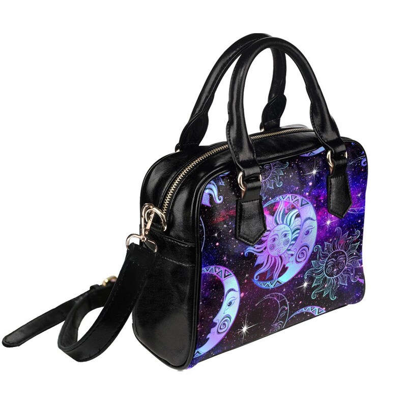 Galaxy Celestial Purse Cosmic Witchy Handbag Sun Moon Space Shoulder ...