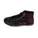 Mens Goth Shoes Gothic Vampire Costume Sneakers, Smoldering Molten Lava ...