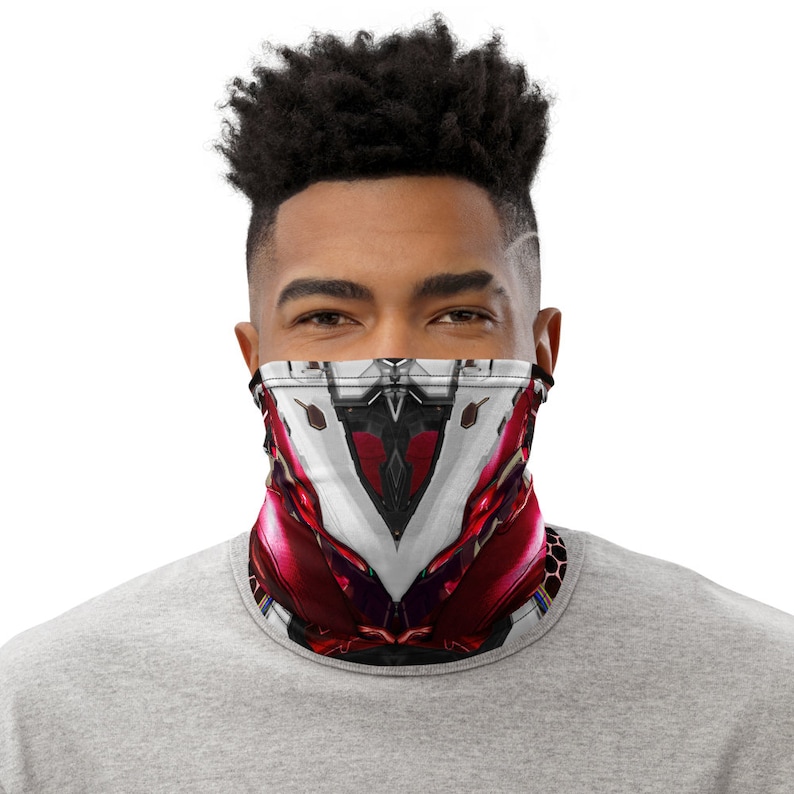 Futuristic Sci-fi Armor Face Mask Cyberpunk Neck Gaiter Future | Etsy