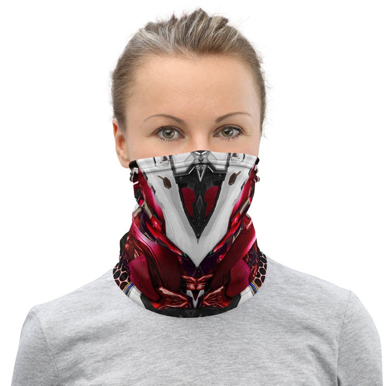 Futuristic Sci-fi Armor Face Mask Cyberpunk Neck Gaiter Future - Etsy