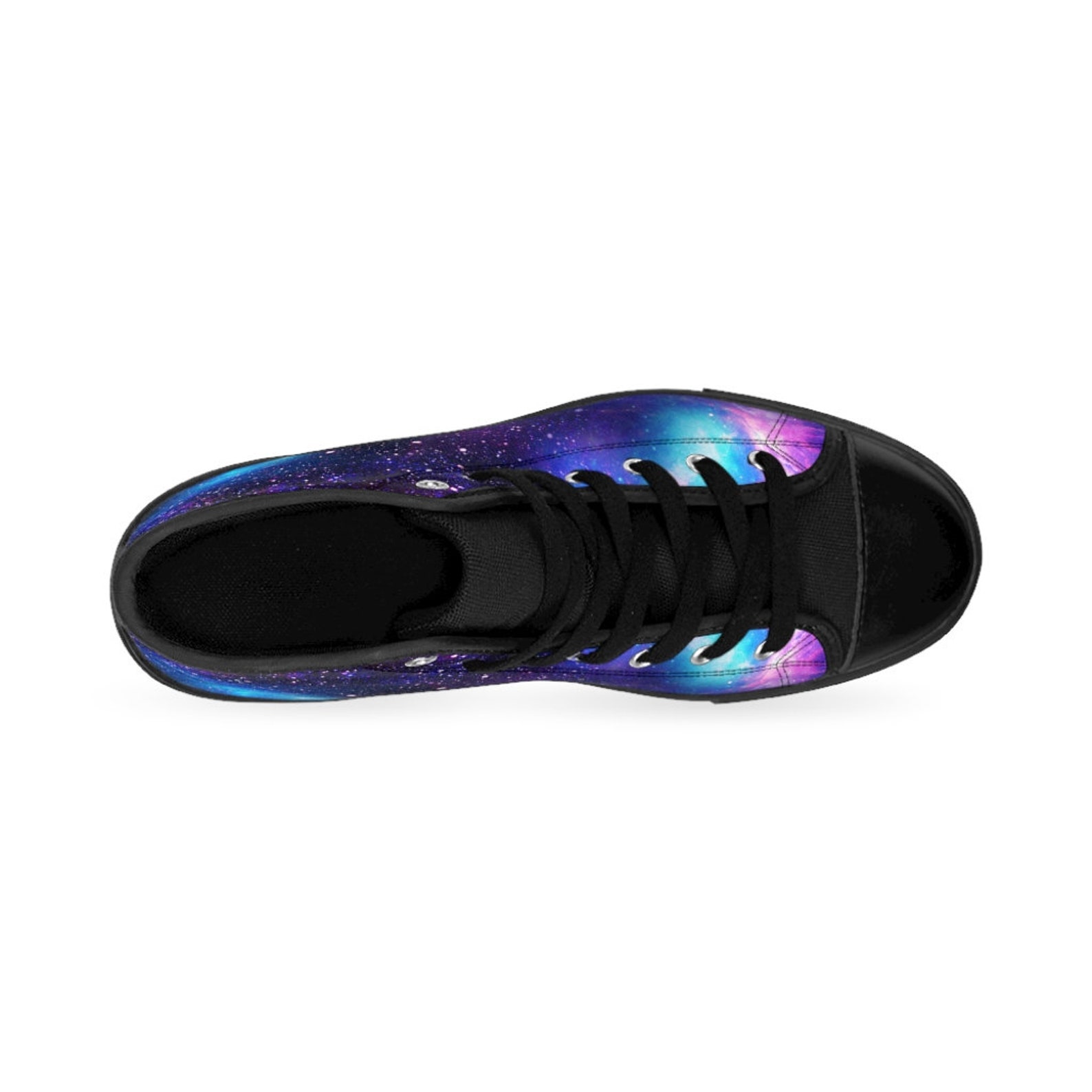 Mens Galaxy Shoes, Space Sneakers Colorful Nebula Universe High Tops ...