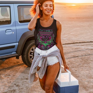 Psytrance Tank Top, Psychedelic Rave Owl Shirt, Trippy 3rd Eye Open ...