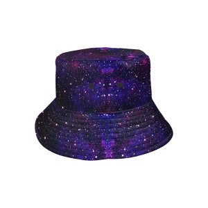Galaxy Bucket Hat Outer Space Universe Camping Cap Cosmic Galactic ...