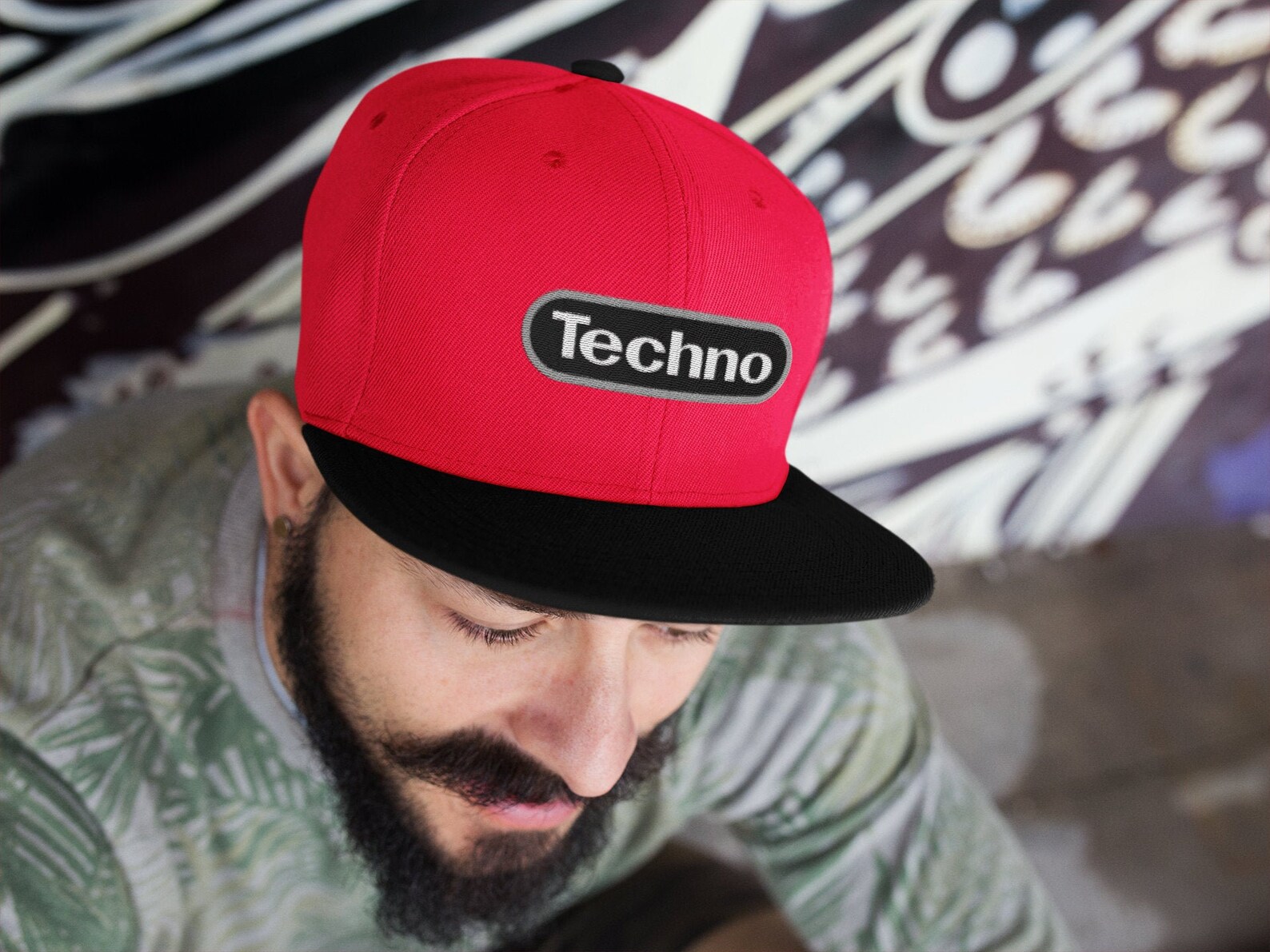 Techno Hat Gamer Video Game Snapback Rave Dj Cap Mens | Etsy