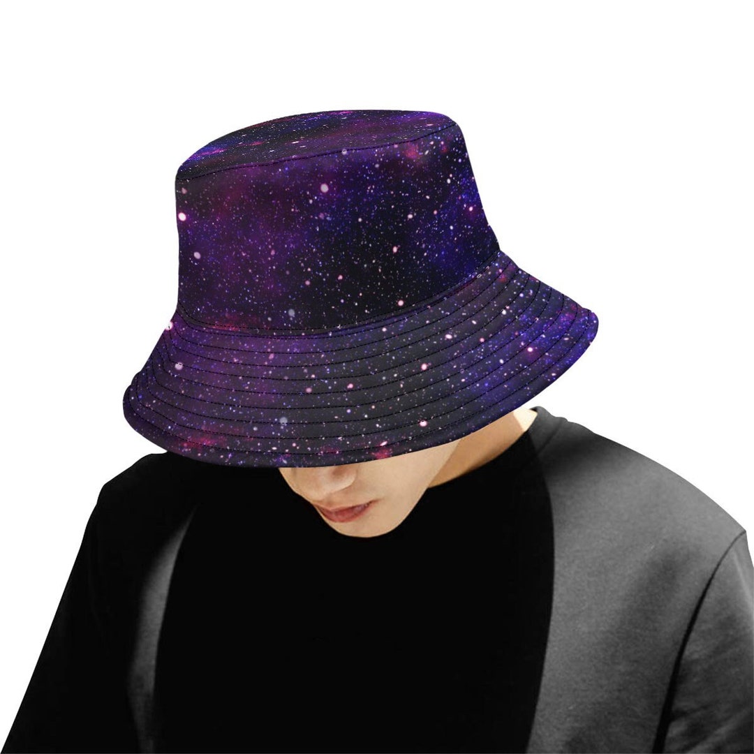 Galaxy Bucket Hat Outer Space Universe Camping Cap Cosmic Galactic ...