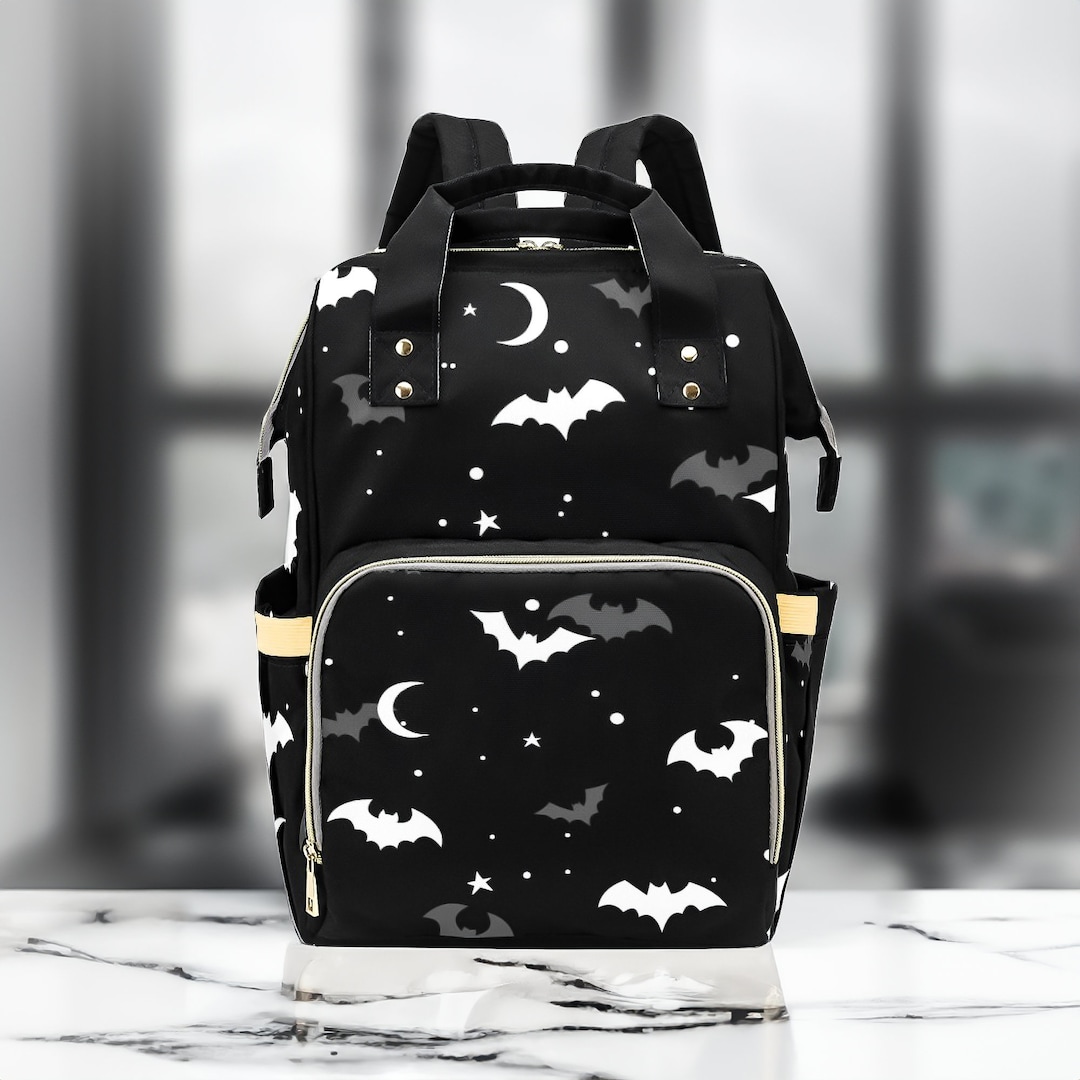 Goth Diaper Bag Backpack Celestial Bats Cute Witchy Baby Shower Gift ...
