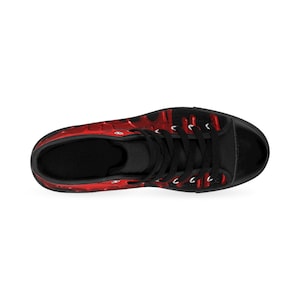 Dripping Blood Shoes, Mens Bloody Splattered Sneakers, Gothic Goth ...