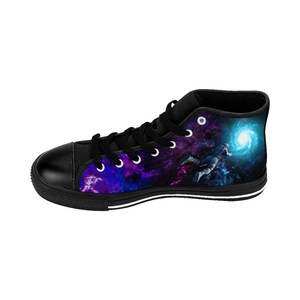 Womens Galaxy Shoes Astronaut Nebula High Tops Sneakers Footwear Space ...