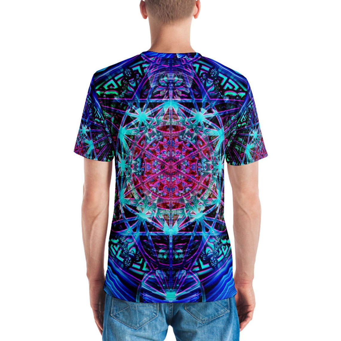 Sacred Geometry Shirt Metatrons Cube Mens Festival Clothing - Etsy