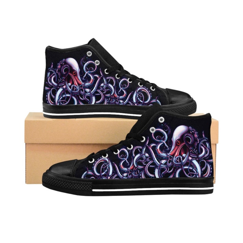 Mens Tentacle Shoes Octopus Squid Sneakers Trippy Sea Monster - Etsy