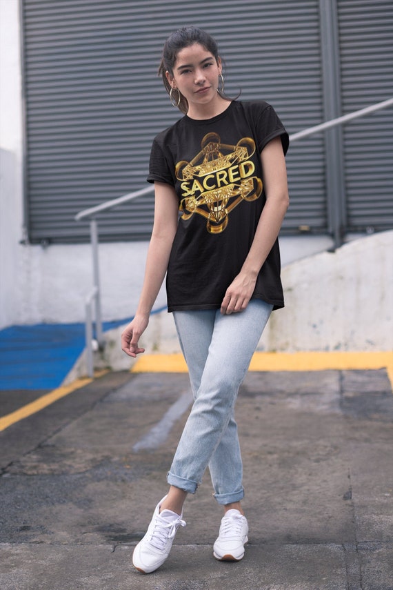 Sacred Geometry Shirt Metatrons Cube Tribe Spiritual Shaman | Etsy