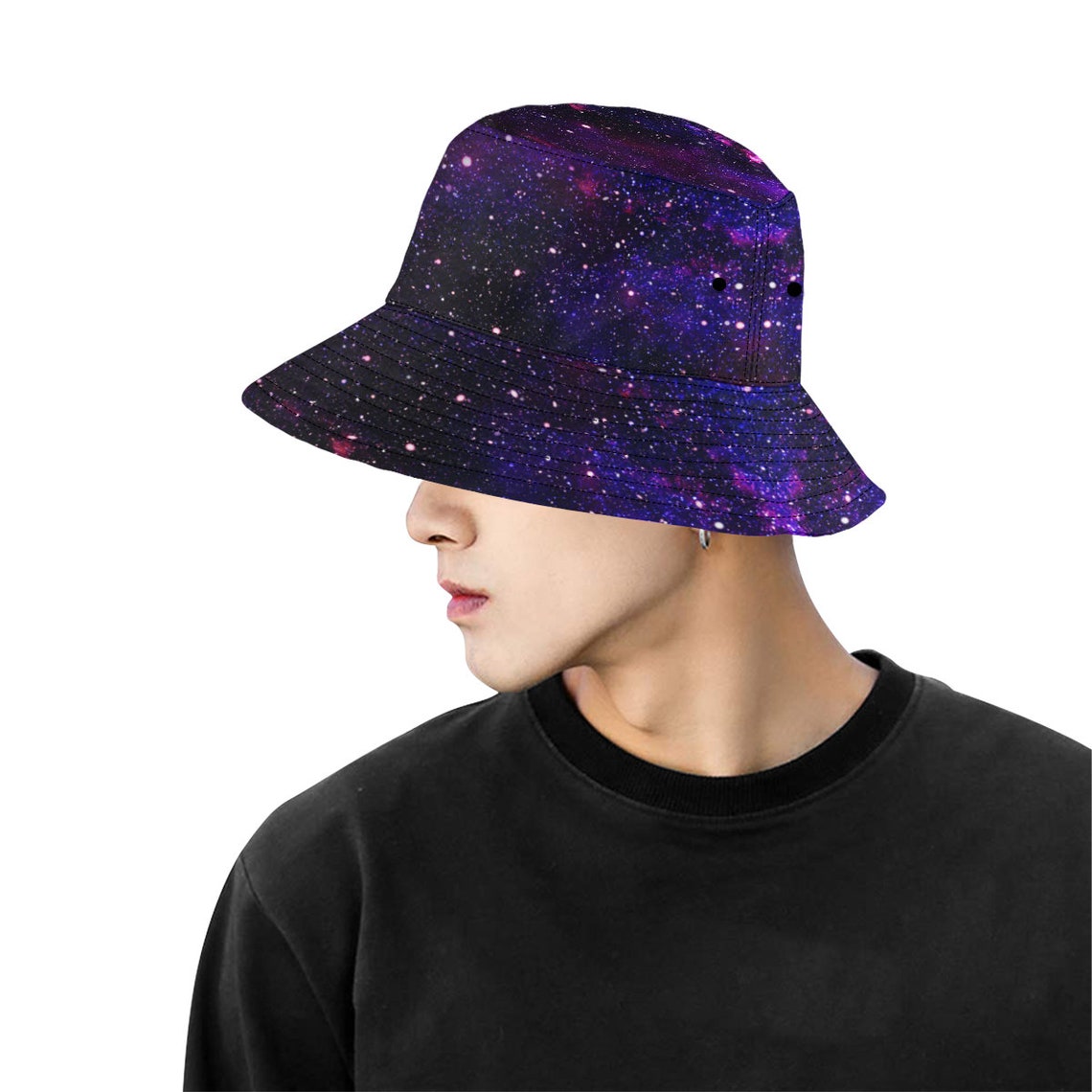Galaxy Bucket Hat Outer Space Universe Camping Cap Cosmic Galactic ...