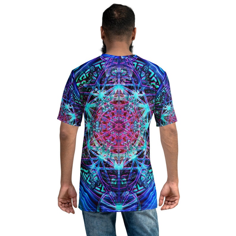 Sacred Geometry Shirt Metatrons Cube Mens Festival Clothing | Etsy