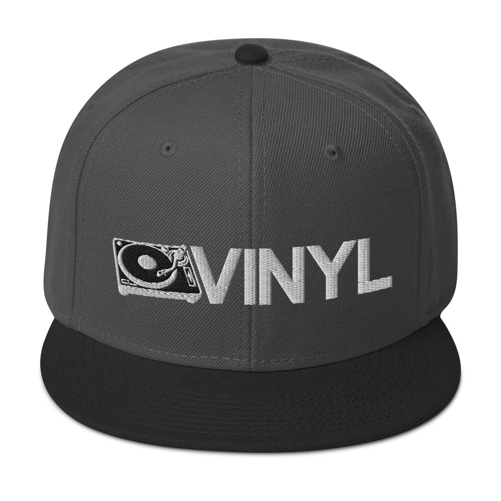 Vinyl Dj Snapback Hat, Gift Idea for Djs Old School Ravers House Hiphop ...