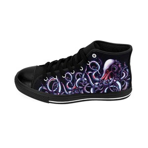 Mens Tentacle Shoes Octopus Squid Sneakers Trippy Sea Monster Kraken ...
