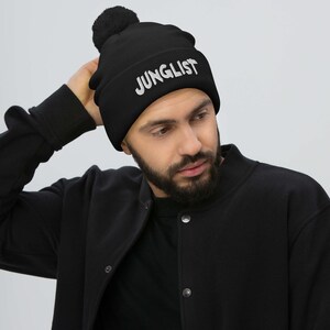 Junglist Dnb Beanie, Drum N Bass Head Edm Rave Headbang Skull Cap ...