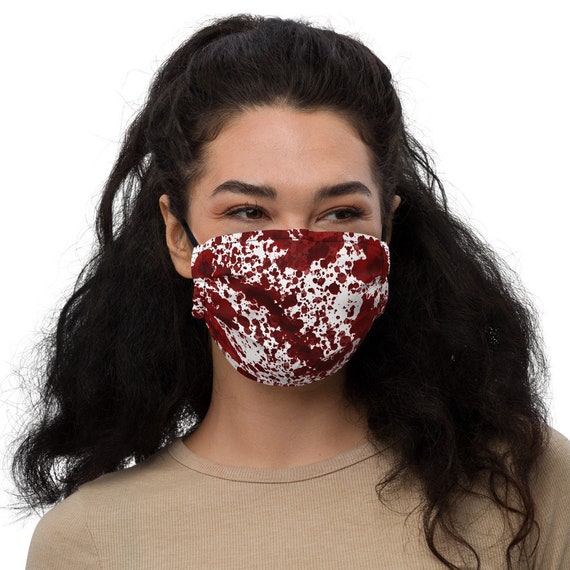 Womens Bloody Premium Face Mask Blood Splattered Stained - Etsy Nederland