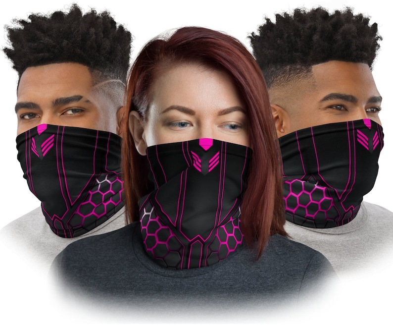 Ninja Face Mask Neck Gaiter Cyberpunk Armor High Tech - Etsy