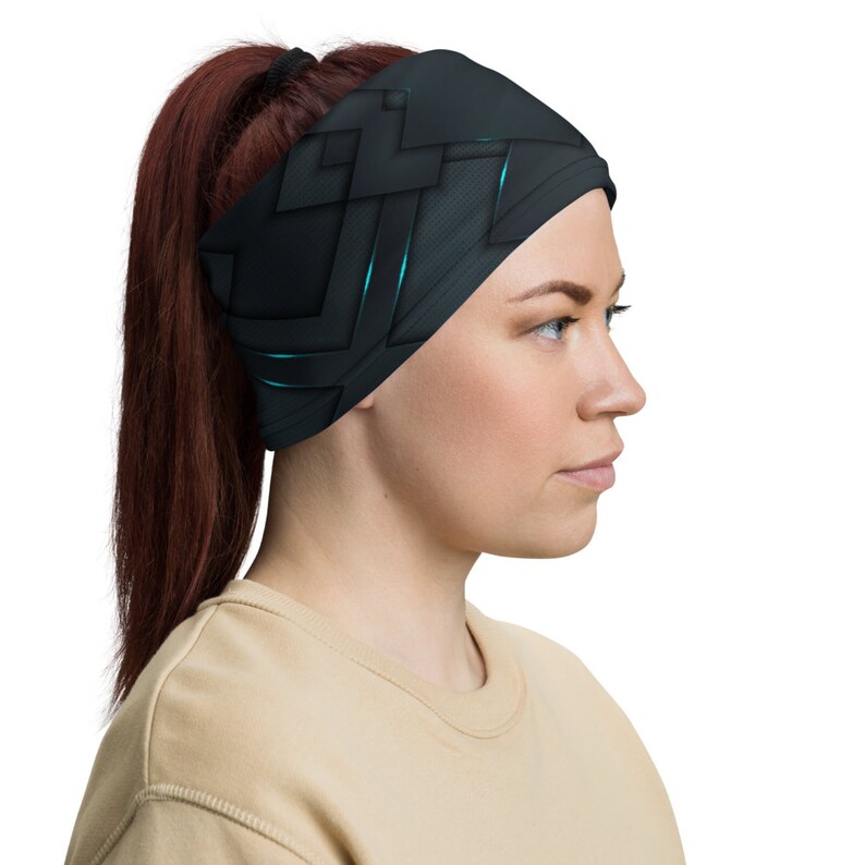 Cyberpunk Futuristic Face Mask Neck Gaiter Anime Cosplay Scifi Armor ...