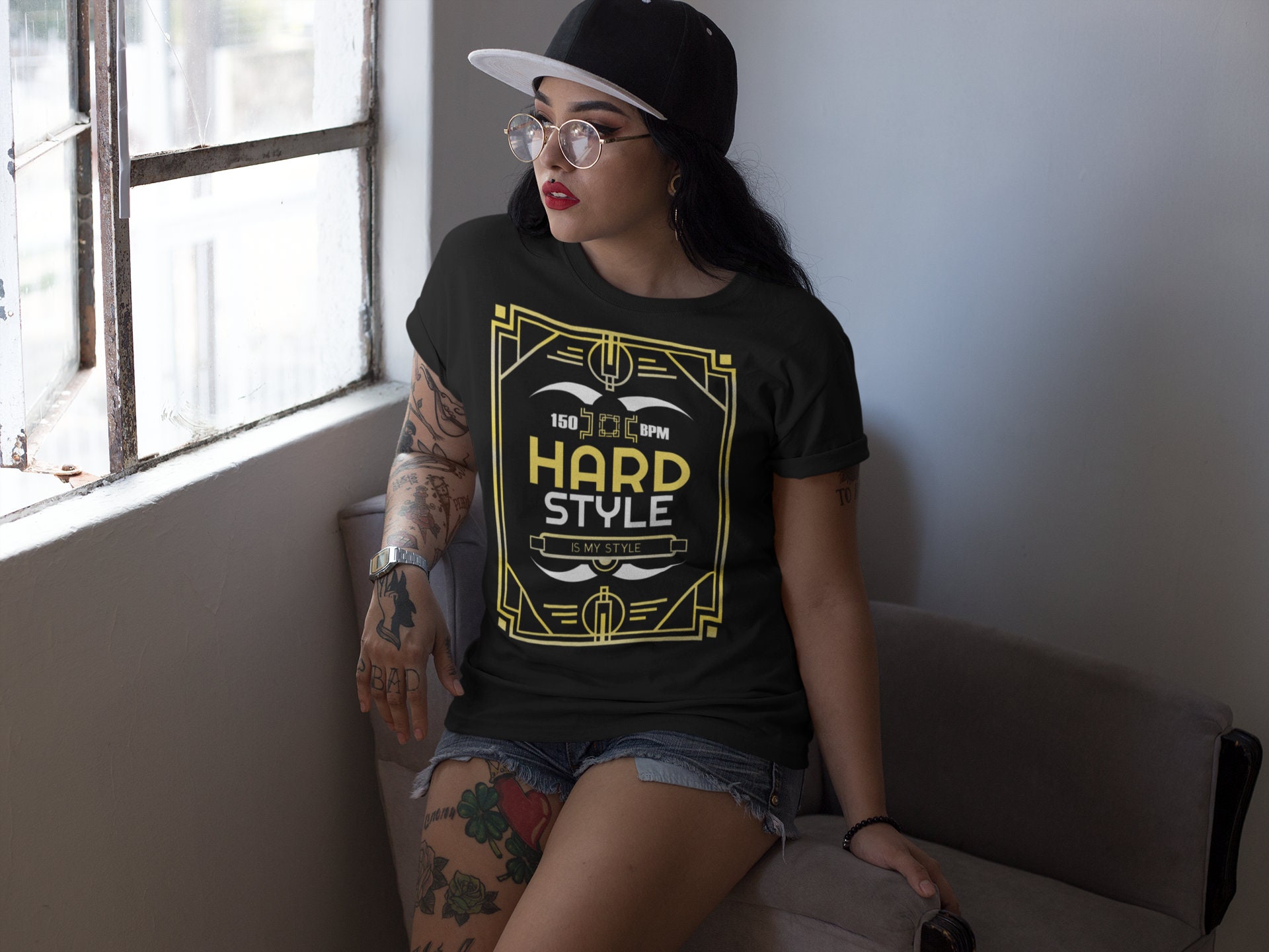 Raw Hardstyle Art Deco Shirt Rave TShirt EDM Outfit Jumpstyle | Etsy