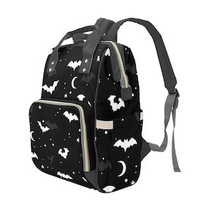 Goth Diaper Bag Backpack Celestial Bats Cute Witchy Baby - Etsy