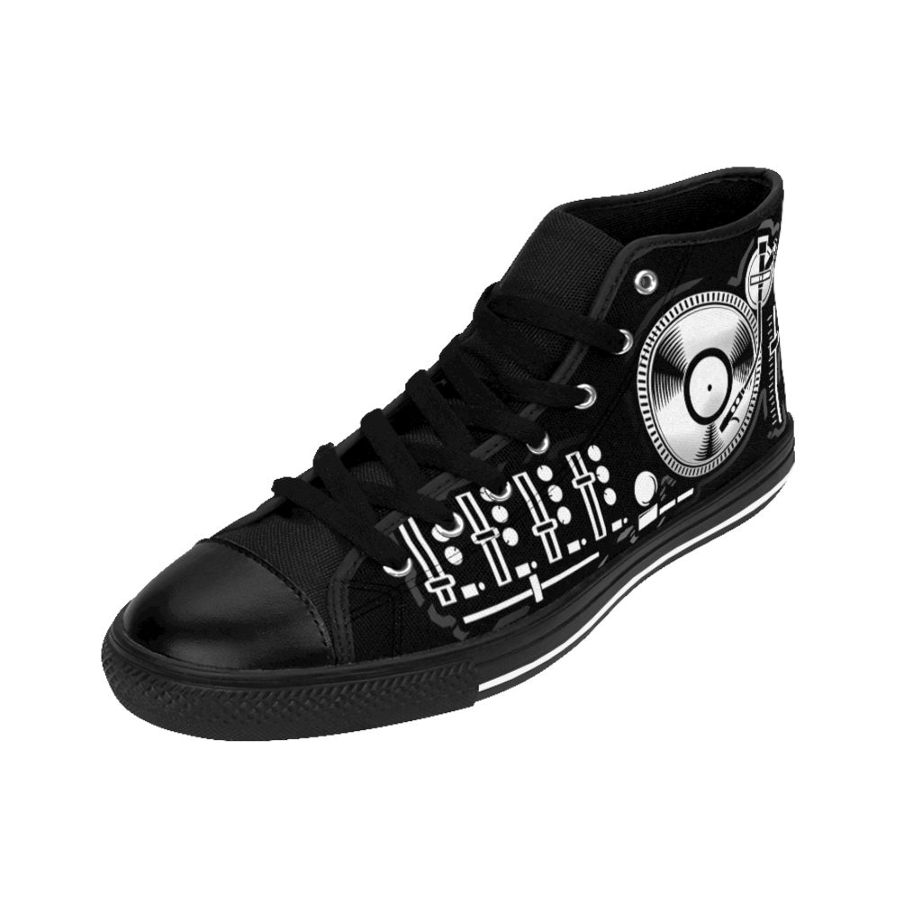 Men DJ Shoes Edm Rave Sneakers Turntable High-tops Vinyl | Etsy