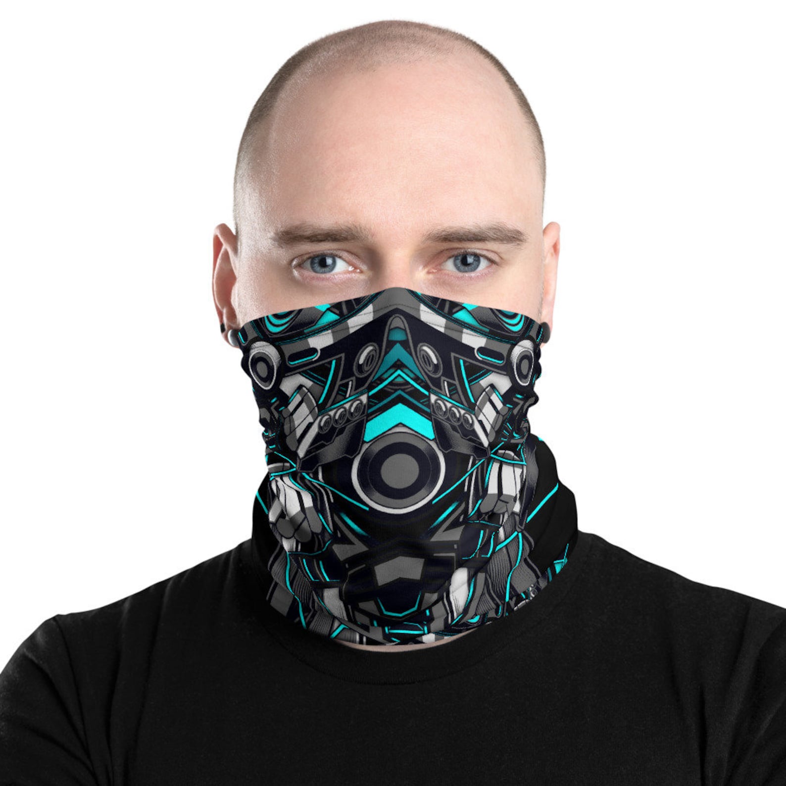 Futuristic Face Mask Cyberpunk Armor Ninja Cosplay Neck Gaiter - Etsy