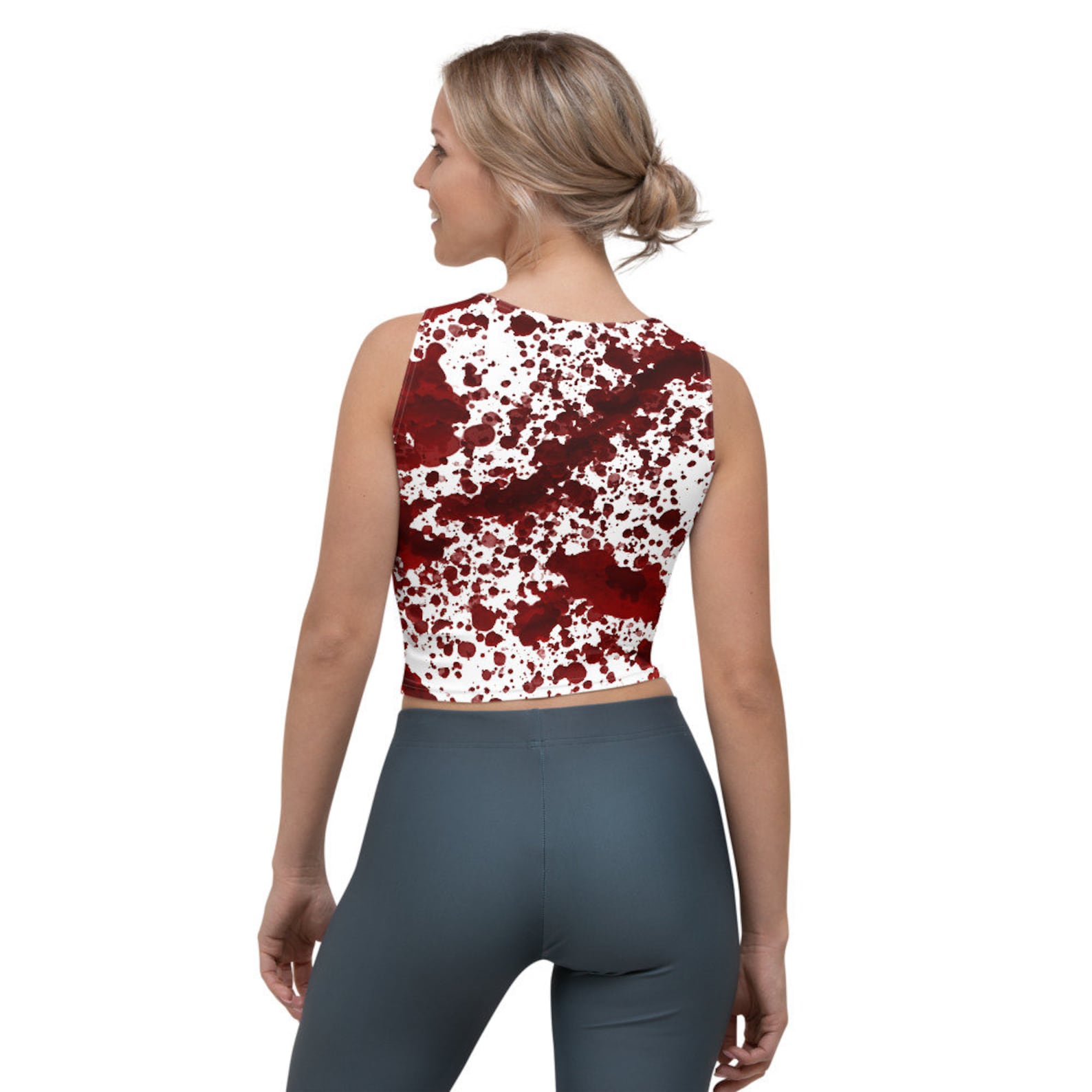 Bloody Costume Shirt, Blood Splattered Stained Crop Top, Scary ...