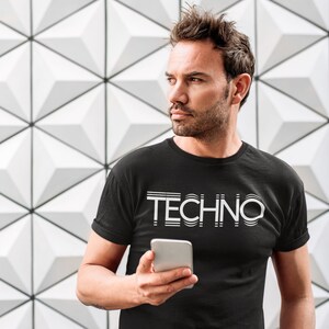 Techno Dj Shirt Trippy Rave Edm Festival Wear T-shirt Outfit, Tech Deep ...