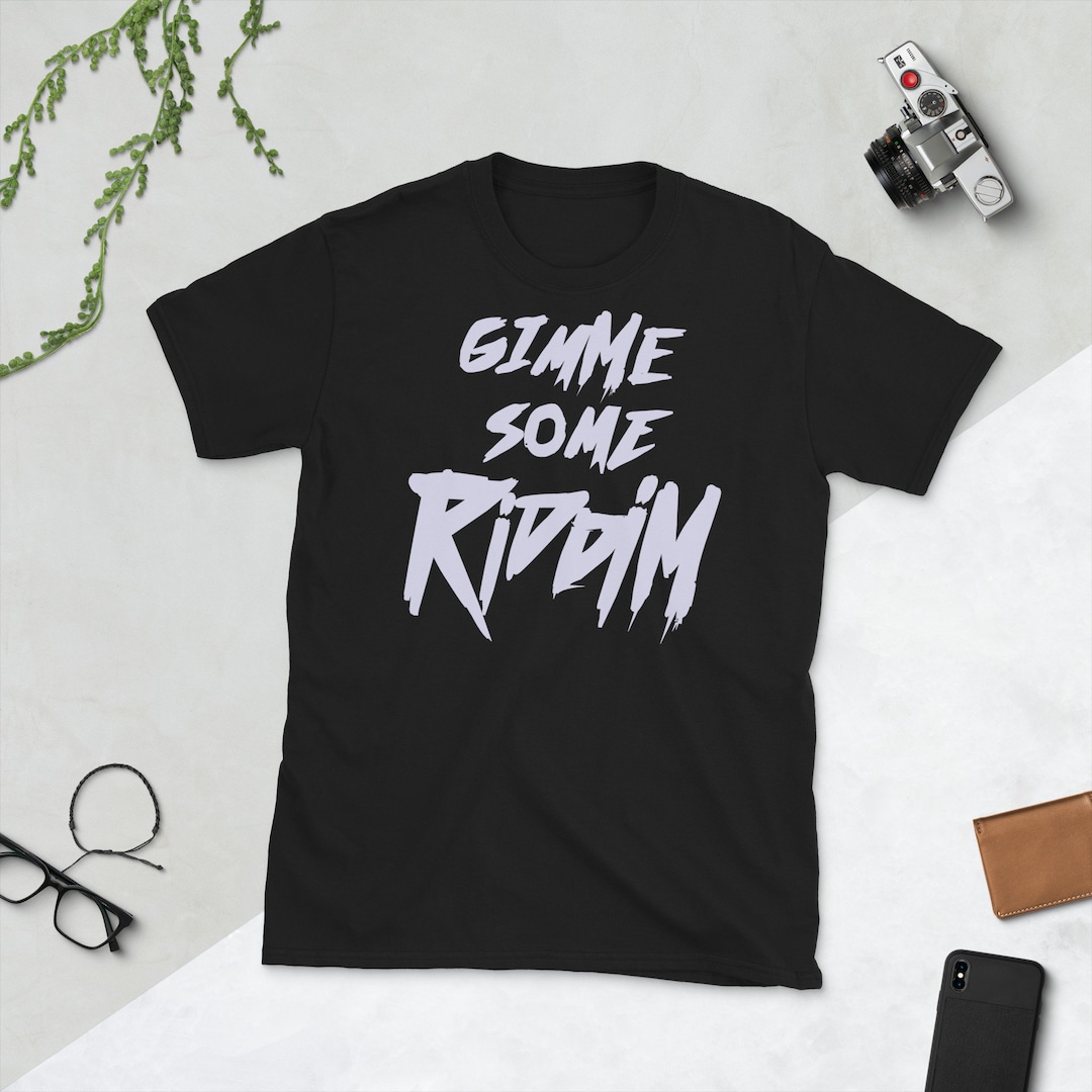 Riddim Shirt, Dubstep Music Rave EDM Drum N Bass Head Headbanger ...