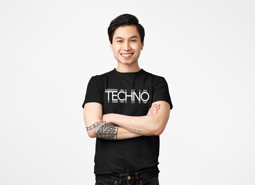 Techno Dj Shirt Trippy Rave Edm Festival Wear T-shirt Outfit, Tech Deep ...