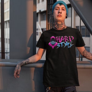 Raw Hardstyle Gasmask Shirt, Rave EDM Rawstyle Outfit, Hard Dance Plur Kandi Glover Raver ...