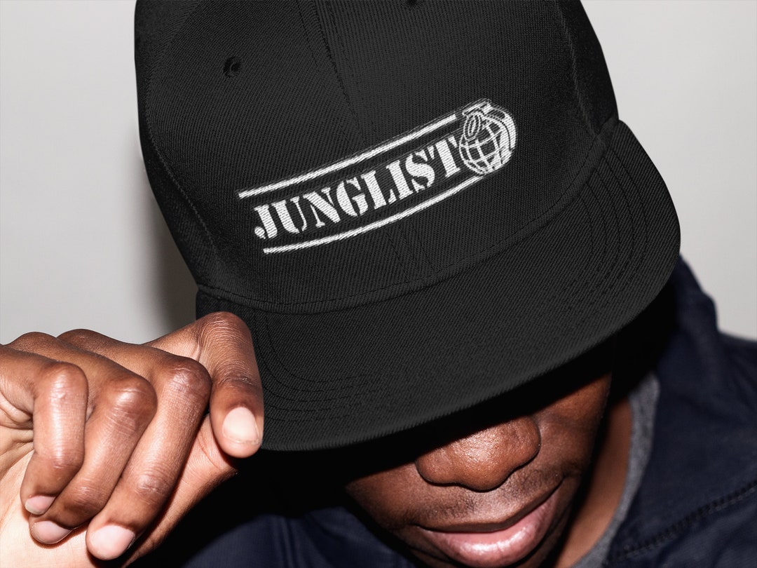 Junglist Dnb Snapback, Rave Hat, Drum N Bass Music Vinyl Dj Cap, Mens ...