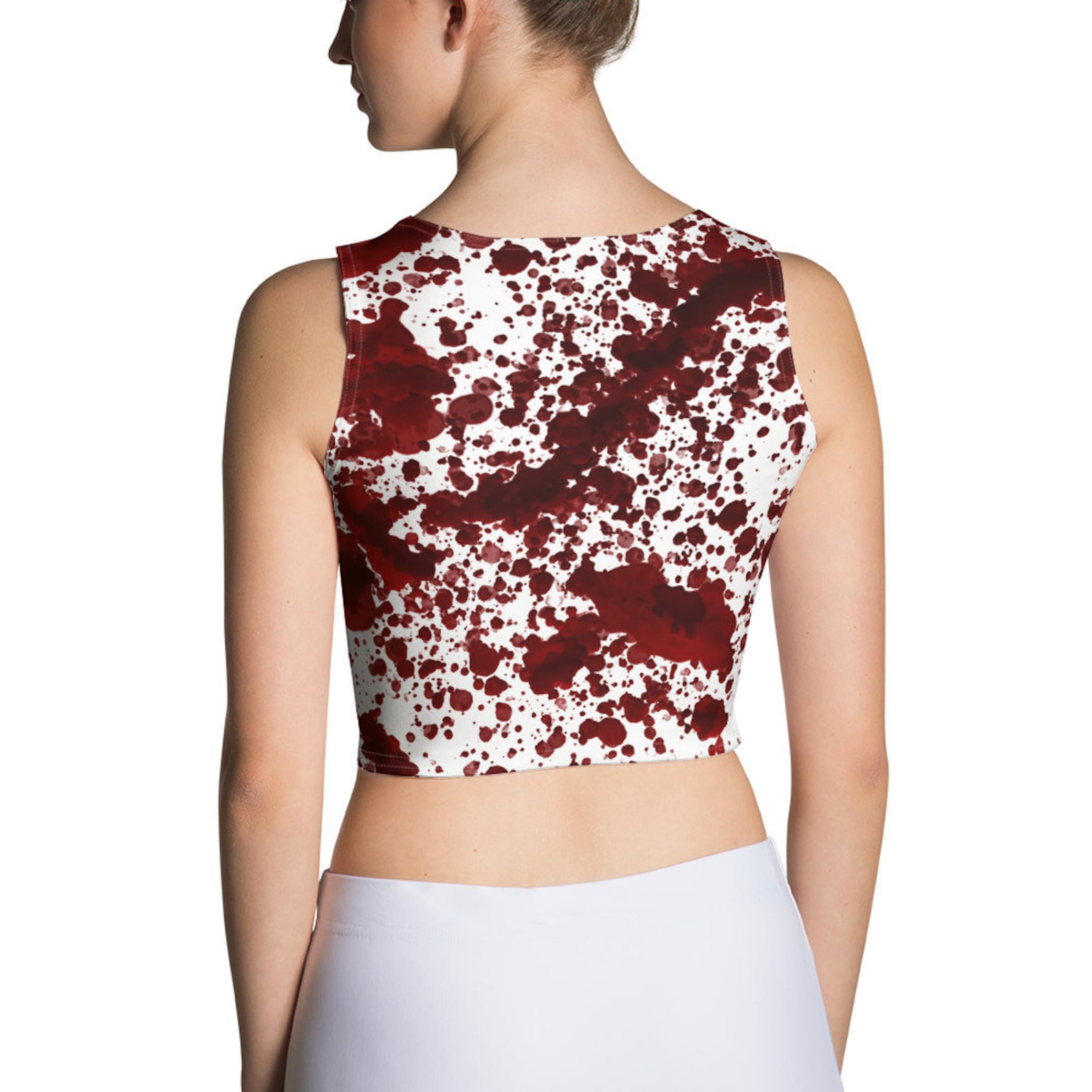 Bloody Costume Shirt, Blood Splattered Stained Crop Top, Scary ...