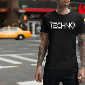 Techno Dj Shirt Trippy Rave Edm Festival Wear T-shirt Outfit, Tech Deep ...