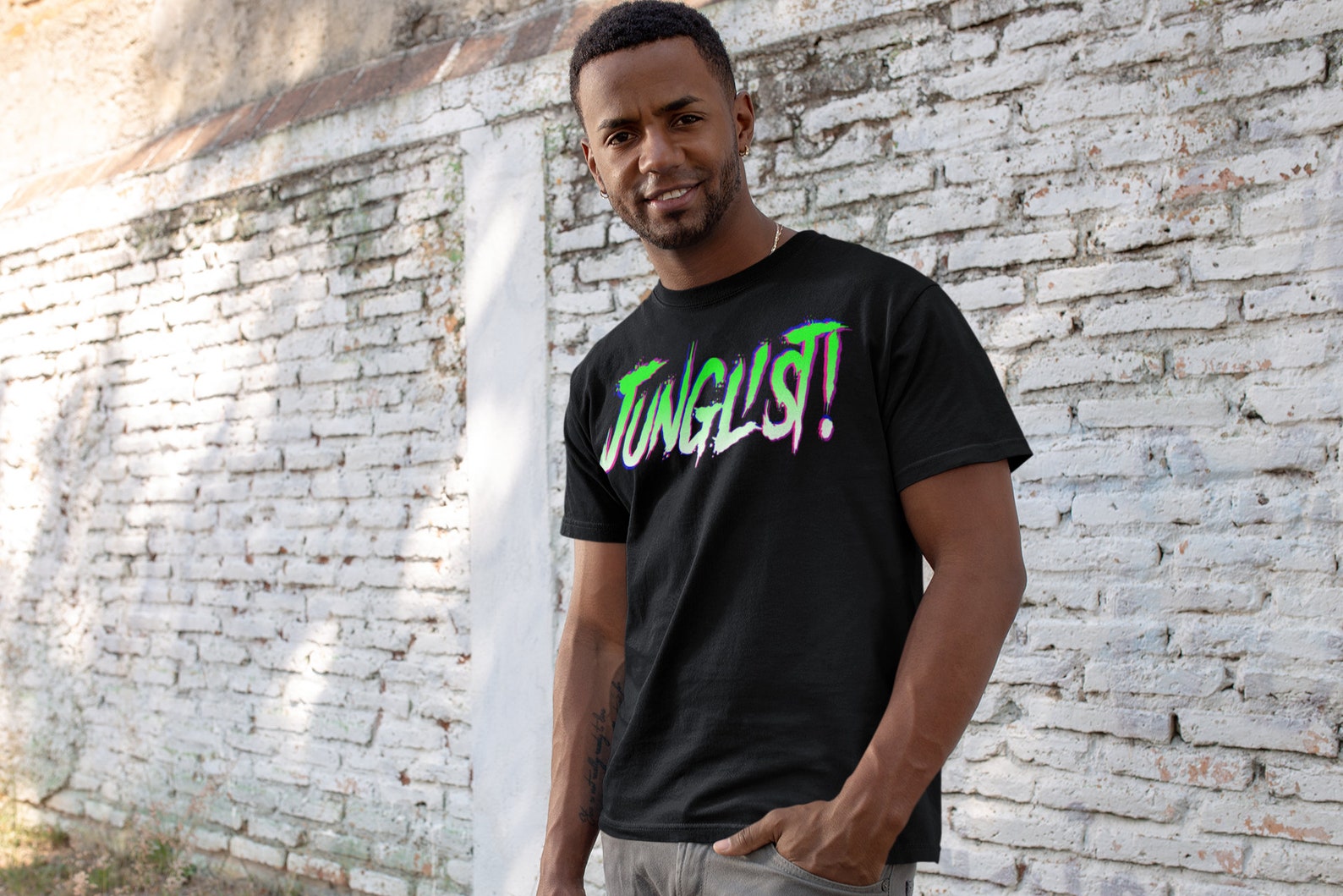 Colorful Junglist Shirt, Dnb Drum N Bass DJ Clothing Turntablist Rave ...