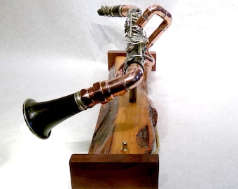 Vintage Bundt Clarinet Lamp Upcycled Repurposed Table Lamp - Etsy