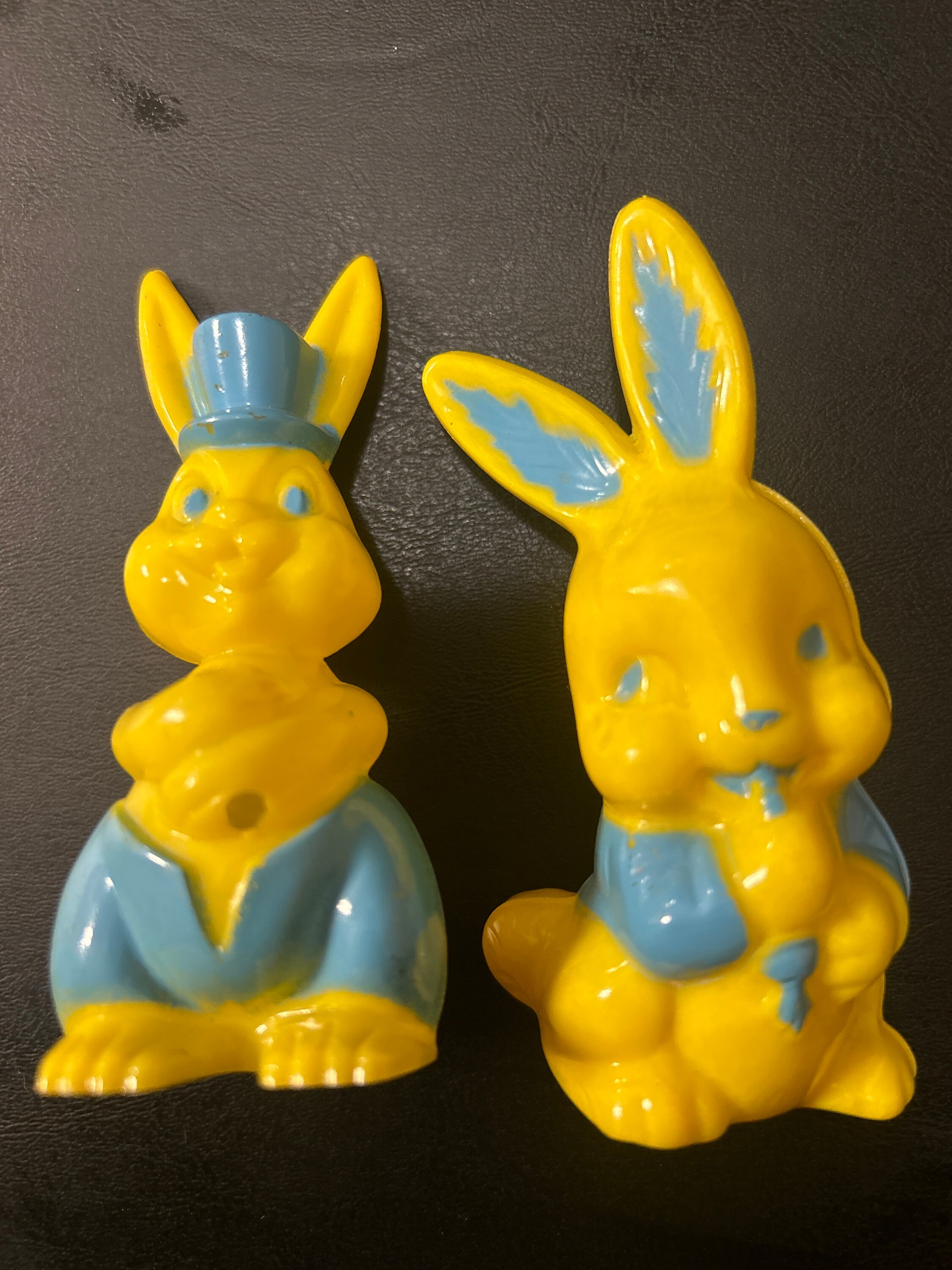 Vintage 1950s Hard Plastic Easter Bunnies - Etsy
