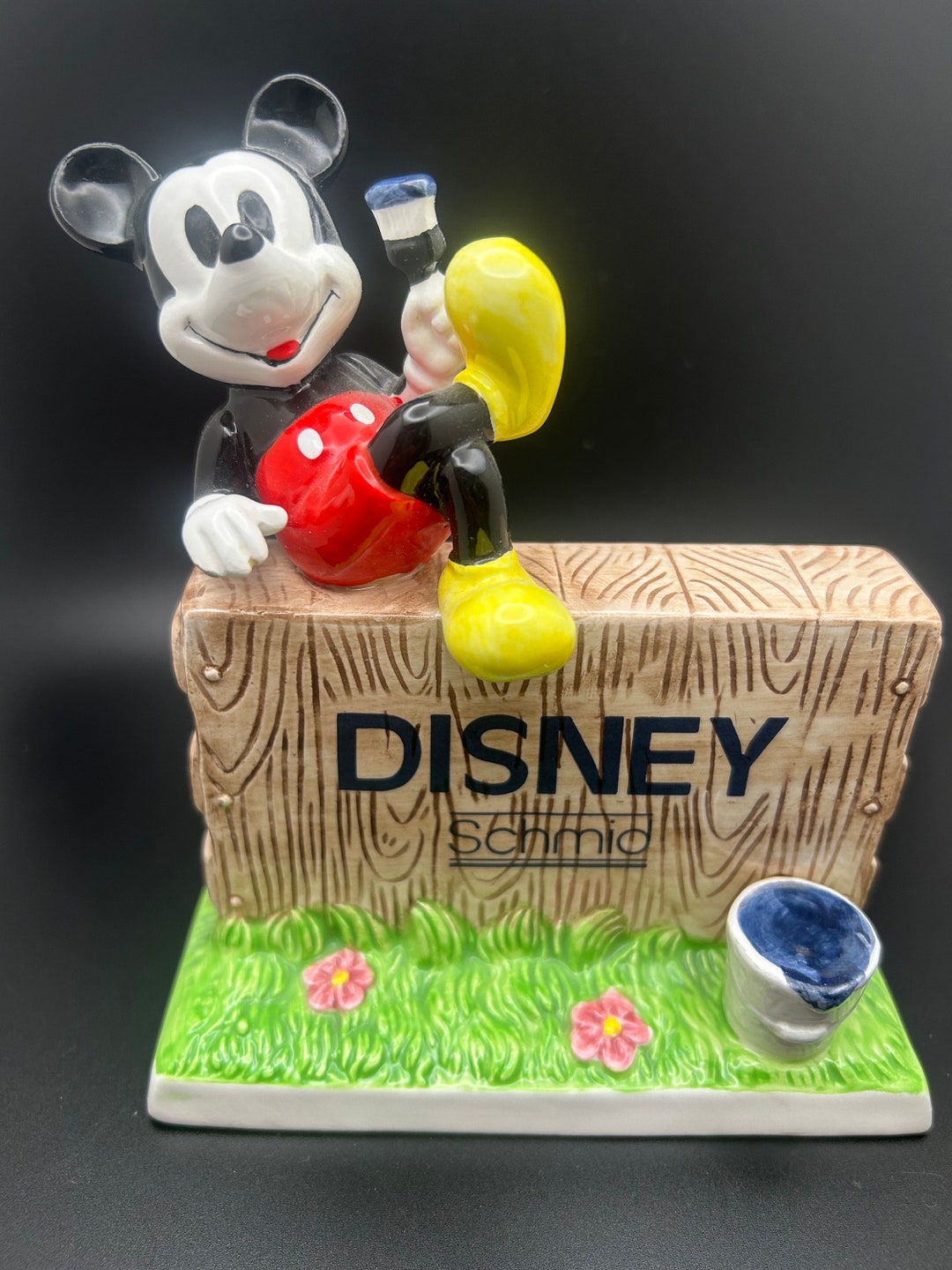 Vintage Disney Schmid Store Plaque Mickey Mouse - Etsy