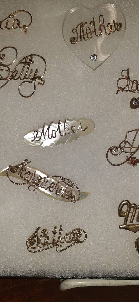Collection of 18 Vintage World War II Sweetheart Pins Including Name ...
