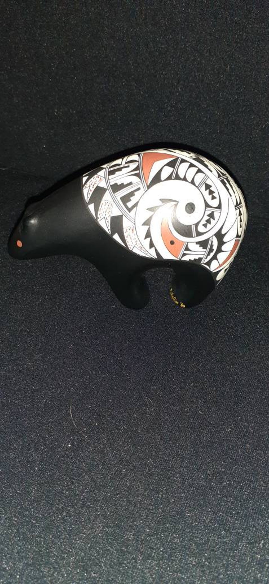 Austin Pottery Native American Bear Figure. Signed and Dated. - Etsy